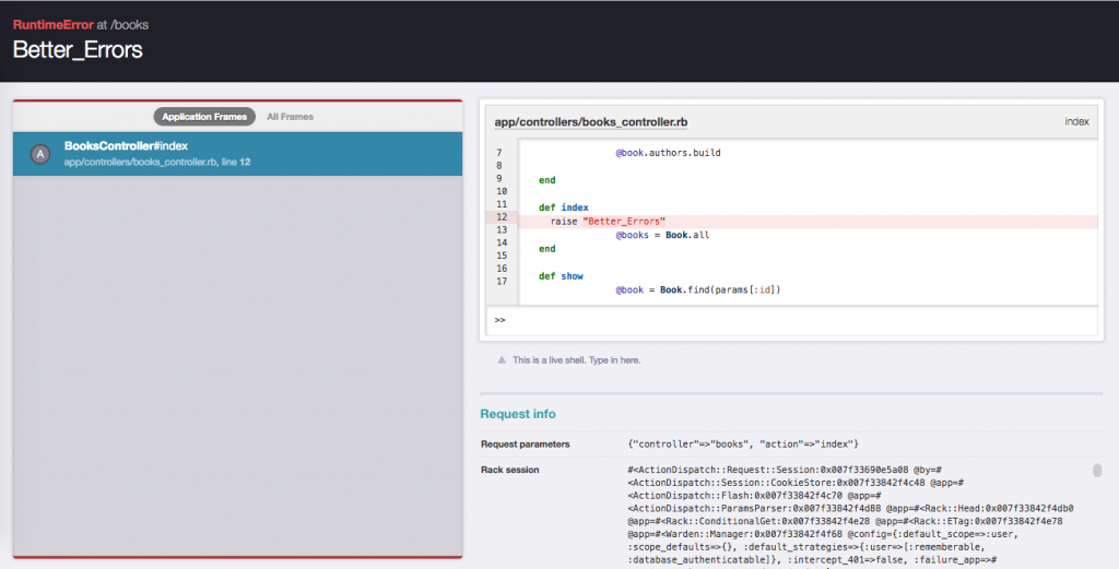 Rails better_errors が動かない!! 原因は「Vagrant」 | ふらっと考える